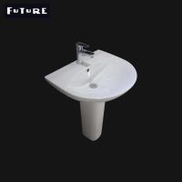 China American Standard Bathroom Pedestal Basin 400mm Wear Resistance for sale