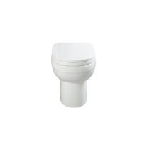 China 365mm Width Rimless Back To Wall Wc Pan Elegant One Piece Dual Flush Toilet for sale
