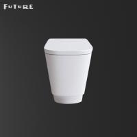 China 350mm Width Back To Wall Comfort Height Toilet 3L 6L Single Piece Commode for sale