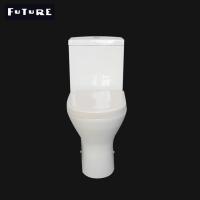 China Smooth Glazed S Trap Close Coupled Corner Toilet Elongated 378mm  2 Piece WC for sale
