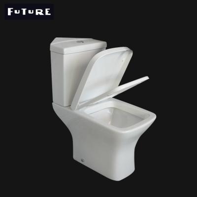 China Efficient Flushing Rimless Close Coupled Corner Toilets For Small Bathrooms for sale
