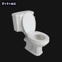 China Future Elongated Bowl Close Coupled Bathroom Toilet For Hotel 365mm Wide for sale