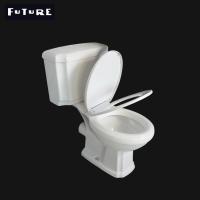 China Future Elongated Bowl Close Coupled Bathroom Toilet For Hotel 365mm Wide for sale