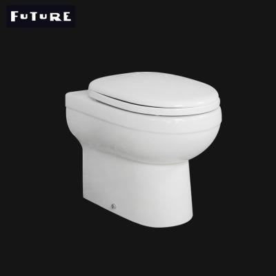 China Soft Closing PP Seat Cover Back To Wall Rimless Toilet Gravity Flushing Easy To Clean for sale