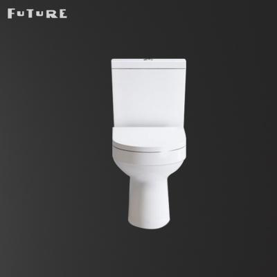 China Slow Descent Design Compact Close Coupled White Toilet Low Noise 720*380*800mm for sale