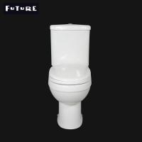 China UPC Close Coupled Bathroom Toilet Ceramic WC 380mm Wide Bathroom Sanitary Ware for sale