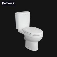 China UPC Close Coupled Bathroom Toilet Ceramic WC 380mm Wide Bathroom Sanitary Ware for sale