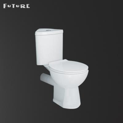 China Gravity Flushing Close Coupled Comfort Height Toilet Floor Standing WC 850mm High for sale