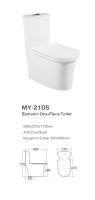 China Antibacterial S Trap Siphonic One Piece Wc Flushing Button for sale