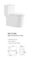 China UPC Siphonic One Piece Toilet S Trap Commode 750x400x710mm for sale
