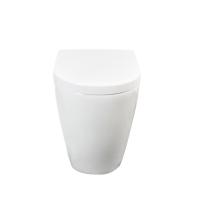 China Automatic Operation Round  Back To Wall Toilet For Bathroom Wear Resistance for sale