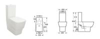 China Dual Flush 3L 6L 2 Piece Toilet Floor Standing Washdown Wc Eco Friendly for sale