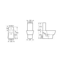 China Dual Flush 3L 6L 2 Piece Toilet Floor Standing Washdown Wc Eco Friendly for sale