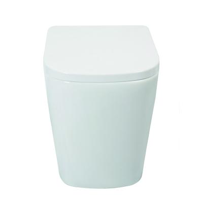 China Smooth Glazed Ceramic One Piece Toilet WC  With Soft Close Seat Efficient Flushing for sale