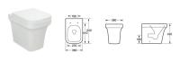 China Water Saving Back To Wall Toilet Environmental Friendly Auto Deodorization for sale