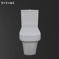 China P Trap Mute Flushing Close Coupled Bathroom Toilet  Floor Mounted wc ISO9001 for sale