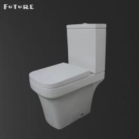 China P Trap Mute Flushing Close Coupled Bathroom Toilet  Floor Mounted wc ISO9001 for sale