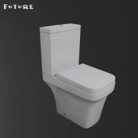China P Trap Mute Flushing Close Coupled Bathroom Toilet  Floor Mounted wc ISO9001 for sale