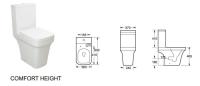 China Eco Friendly Double Flushing Close Coupled Bathroom Toilet 2 Piece Wc for sale