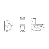 China Eco Friendly Double Flushing Close Coupled Bathroom Toilet 2 Piece Wc for sale