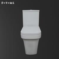 China White 18Inch Tall Close Coupled Bathroom Toilet 465mm High Seat for sale
