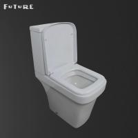 China White 18Inch Tall Close Coupled Bathroom Toilet 465mm High Seat for sale
