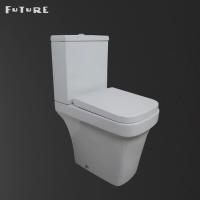 China White 18Inch Tall Close Coupled Bathroom Toilet 465mm High Seat for sale