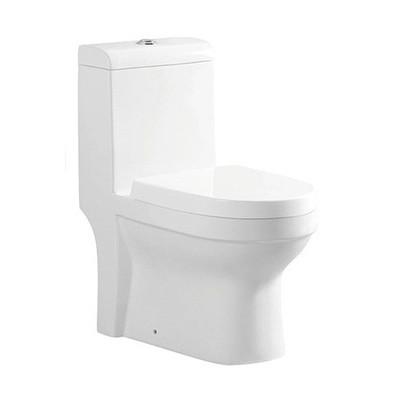 China elongated seat S Trap Siphonic System Toilet One Piece Commode 20-30KG for sale