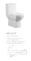 China 630*350*830mm Siphonic Water Closet One Piece Wc Dual Flush ISO9001 Certified for sale