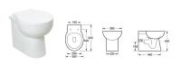 China Automatic Deodorization UPC Full Back To Wall Toilet Floor Mounted for sale