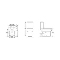 China Polished Ceramic White  Close Coupled Bathroom Toilet Mute Stabilize for sale