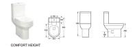 China Polished Ceramic White  Close Coupled Bathroom Toilet Mute Stabilize for sale