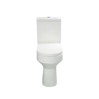 China Polished Ceramic White  Close Coupled Bathroom Toilet Mute Stabilize for sale