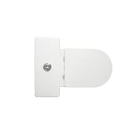 China Polished Ceramic White  Close Coupled Bathroom Toilet Mute Stabilize for sale