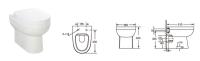 China Auto Deodorization One Piece Back To Wall Toilet High Durability for sale