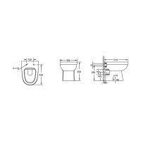 China Auto Deodorization One Piece Back To Wall Toilet High Durability for sale