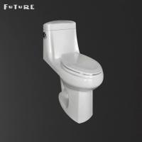 China CE Auto Operation Siphonic One Piece Toilet With S Trap Round Dual Flush Toilet for sale