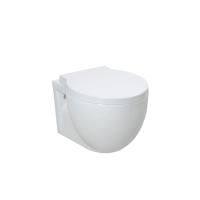 China Mute Flushing One Piece Wall Hung Toilet Wall Hanging Toilet Auto Deodorization for sale