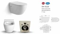 China Aging Resistance Western Wall Mount Toilet Wall Hunging Commode  Space Saving for sale