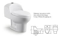 China CE 610mm Height Siphonic One Piece Toilet With S Trap European Style for sale