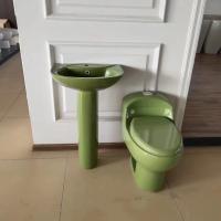 China European Style S Trap Siphonic One Piece Toilet Anti Bacterial Elongated Seat for sale