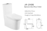 China Elongated Siphonic One Piece Ceramic Water Closet Philippine Watercloset  Scratch Resistant for sale