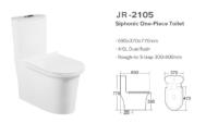 China Elongated Siphonic One Piece Ceramic Water Closet Philippine Watercloset  Scratch Resistant for sale