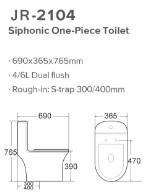 China Smooth Glazed Siphon Flush Toilet Floor Mounted  wear resistance for sale