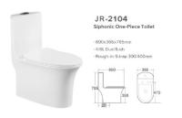 China Smooth Glazed Siphon Flush Toilet Floor Mounted  wear resistance for sale