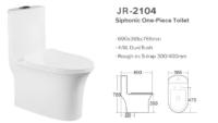 China Smooth Glazed Siphon Flush Toilet Floor Mounted  wear resistance for sale