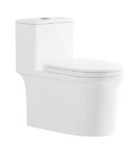 China Stain Resistant Siphonic System Toilet Smooth Glazed Auto Deodorization for sale