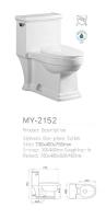 China CE Anti Bacterial Siphonic One Piece Toilet With Dual Flush Ceramic Material for sale