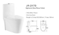 China Environmental Siphonic One Piece Water Closet With WARS Approved Flush Fitting for sale