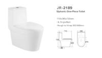 China Water Saving Siphonic One Piece Toilet Ceramic Water Closet Gravity Flushing for sale